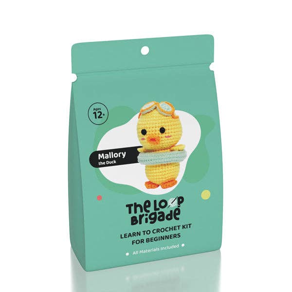Mallory the Duck Beginner Crochet Kit – LaserPhilly